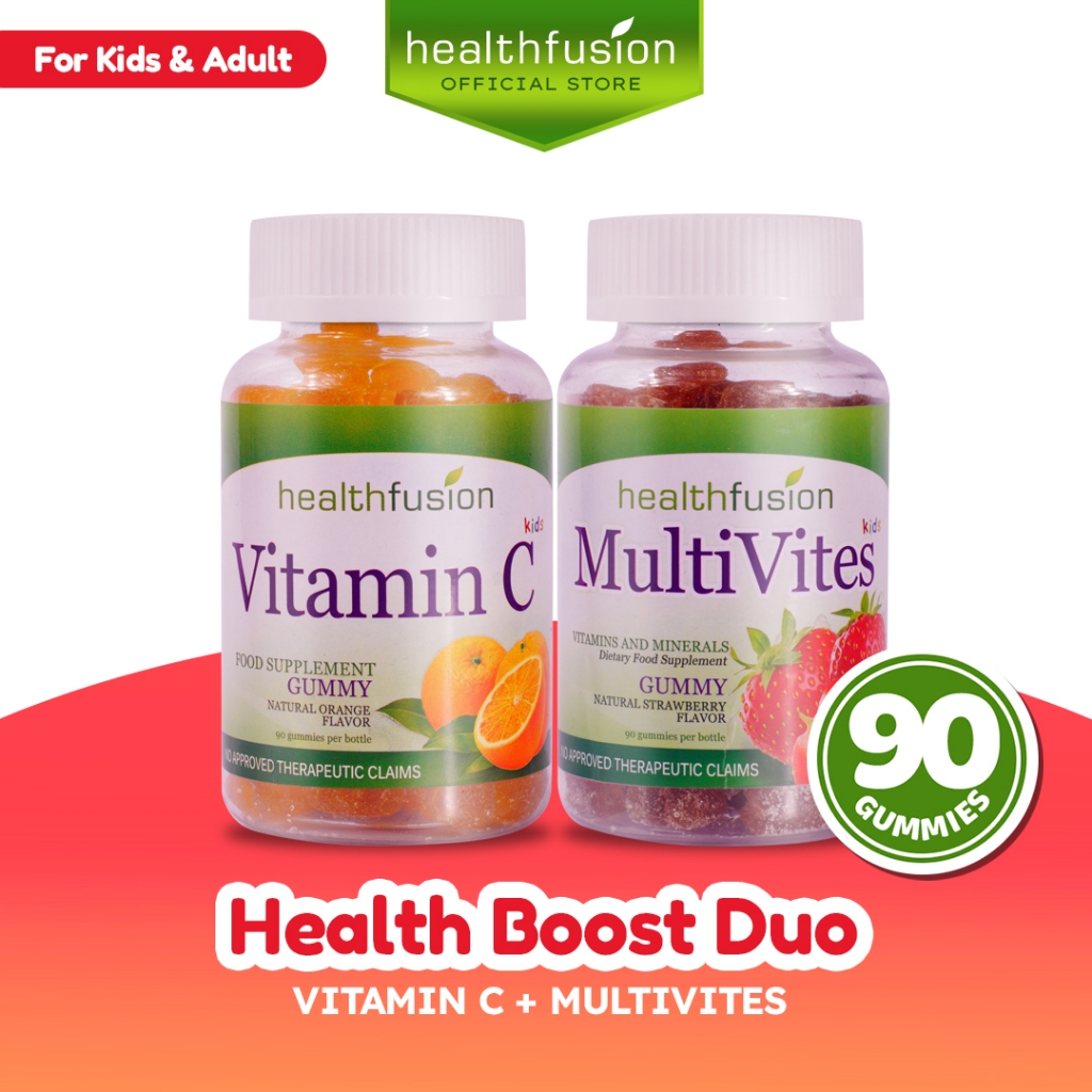 [HEALTH BOOST DUO] Health Fusion MultiVites 90s + Vitamin C 90s Gummy ...