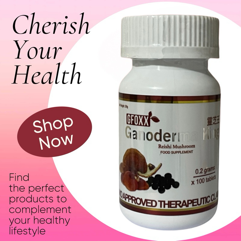 gfoxx Ganoderma King Reishi Mushroom -100 tablets | Shopee Philippines