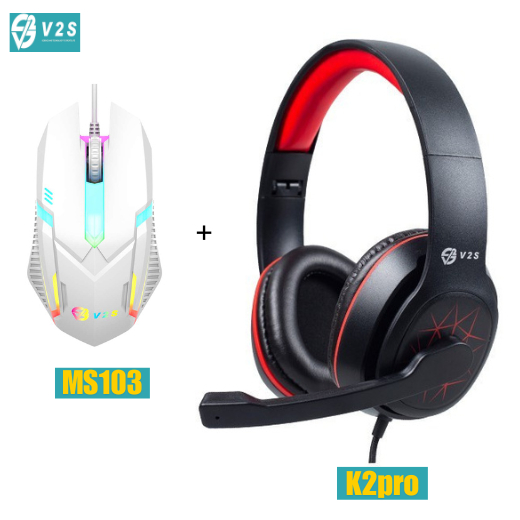 V2S K2pro 3.5mm Jack Foldable Adjustable Universal Wired Gaming ...