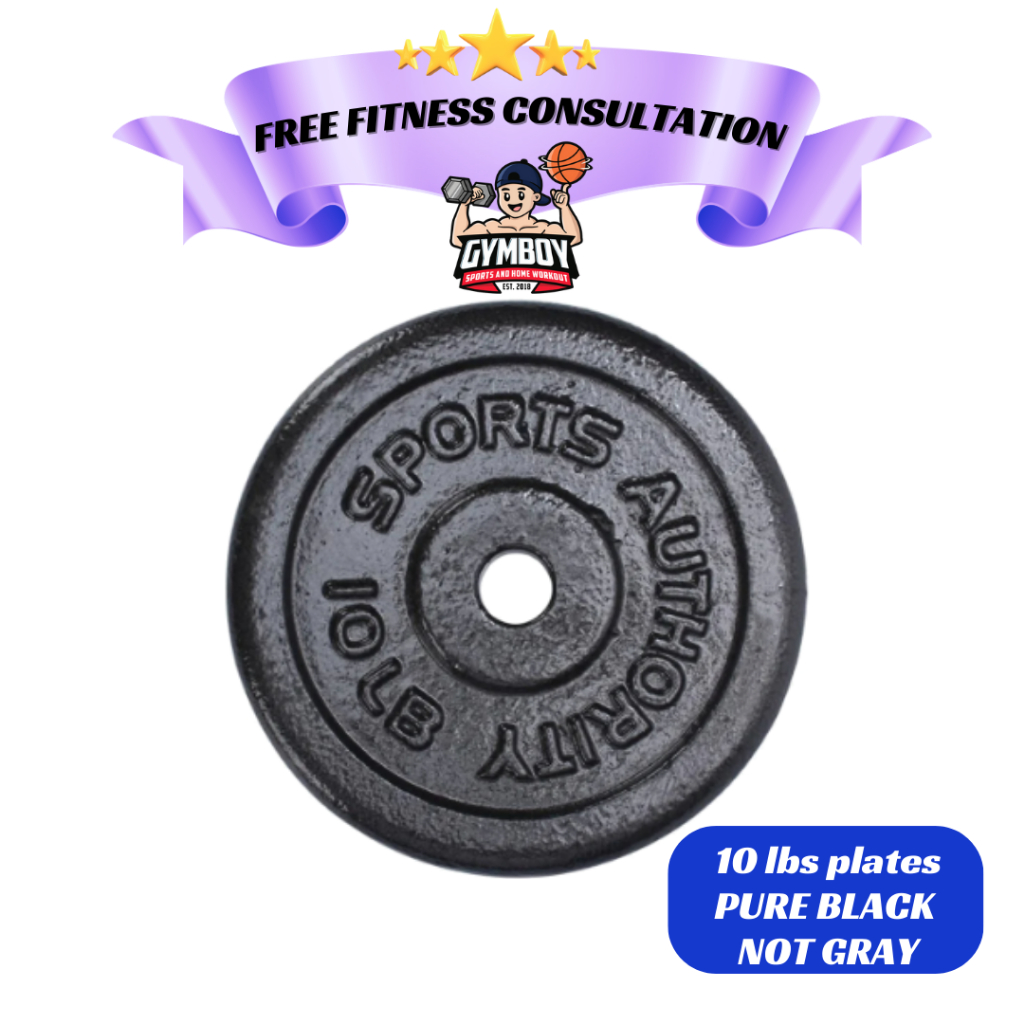 Gym Plates 10lbs for Dumbbells Barbells GYMBOY 10 lbs Dumbell Barbell ...