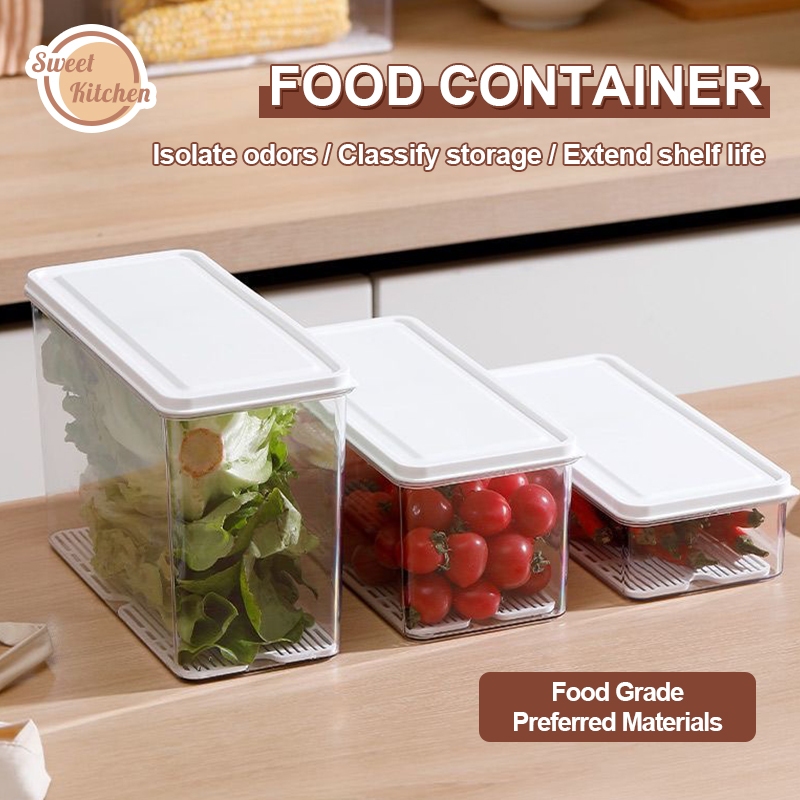 Refrigerator Freezer Storage Box Fridge Container Food Organizer ...