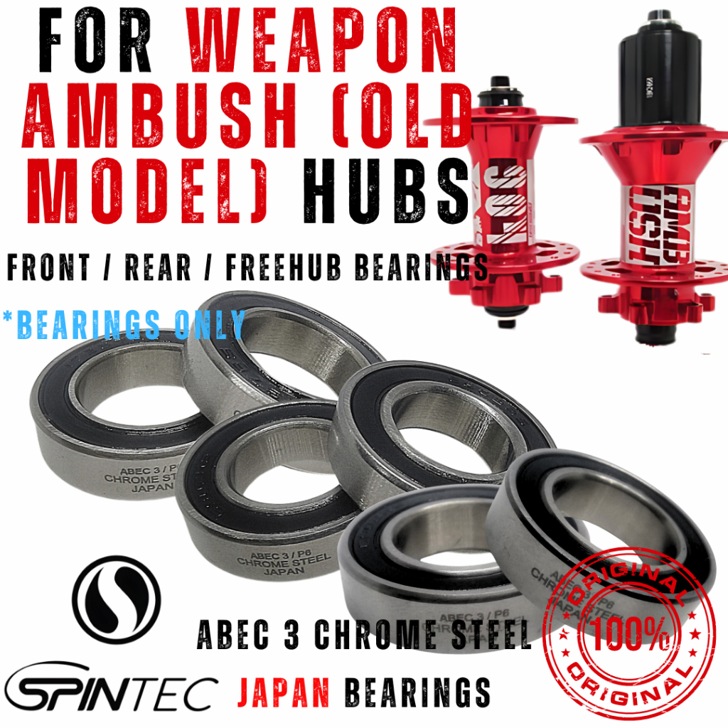WEAPON AMBUSH HUB (OLD MODEL) Chrome Steel Japan Bearings from SPINTEC ...
