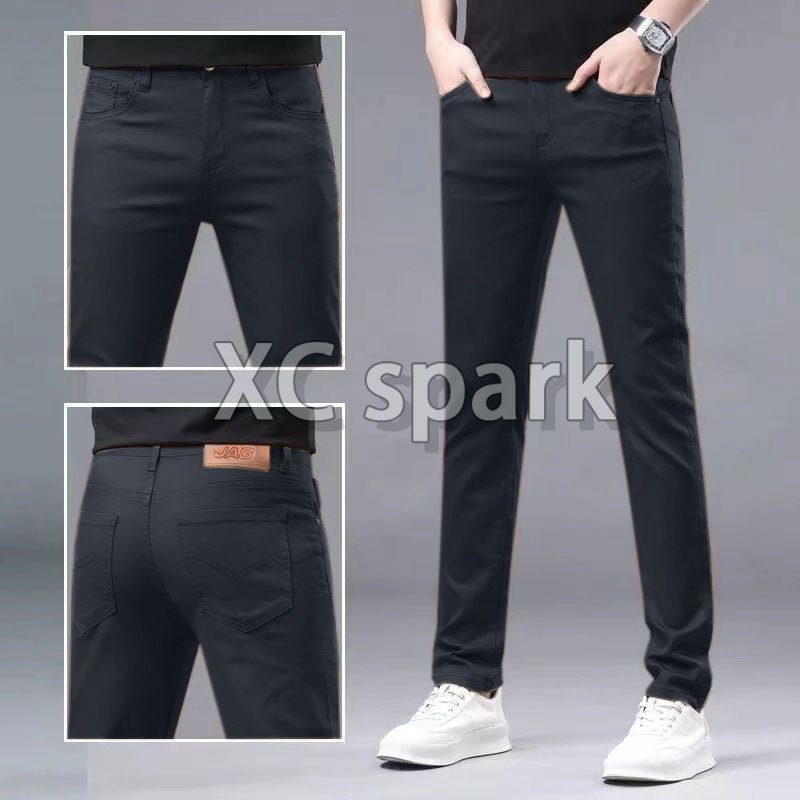 COD 5 colors Men's black jeans Cotton Stretchable Straight Fit High ...