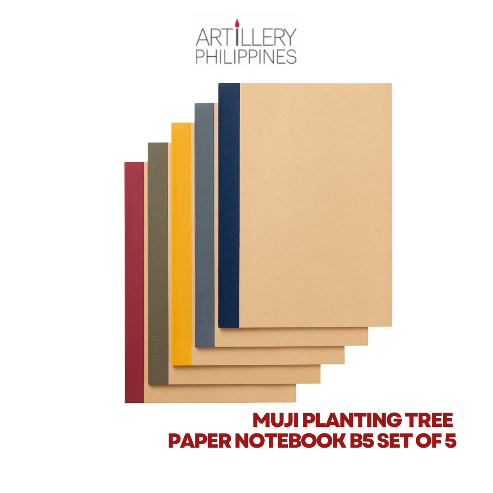 [Authentic] Muji Planting Tree Paper Notebook B5 (Set of 5 & Individual Notebook Available ...