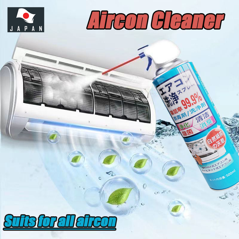 Japan Aircon Cleaner for Home/Car 600ml Aircon Cleaning Kit Car Aircon ...