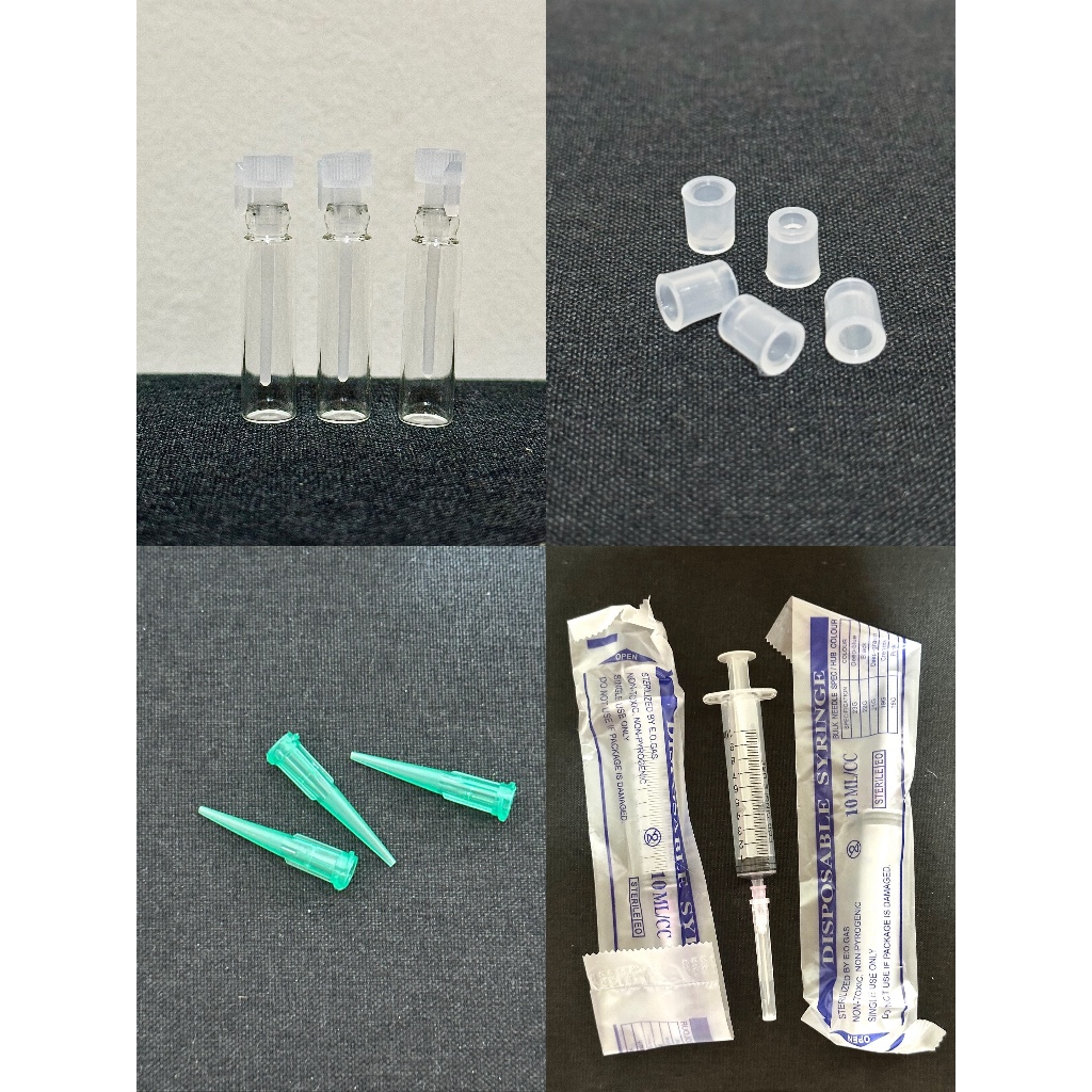Syringe / Vials / Perfume Adapter / Tapered Tips - Decanting Tools ...
