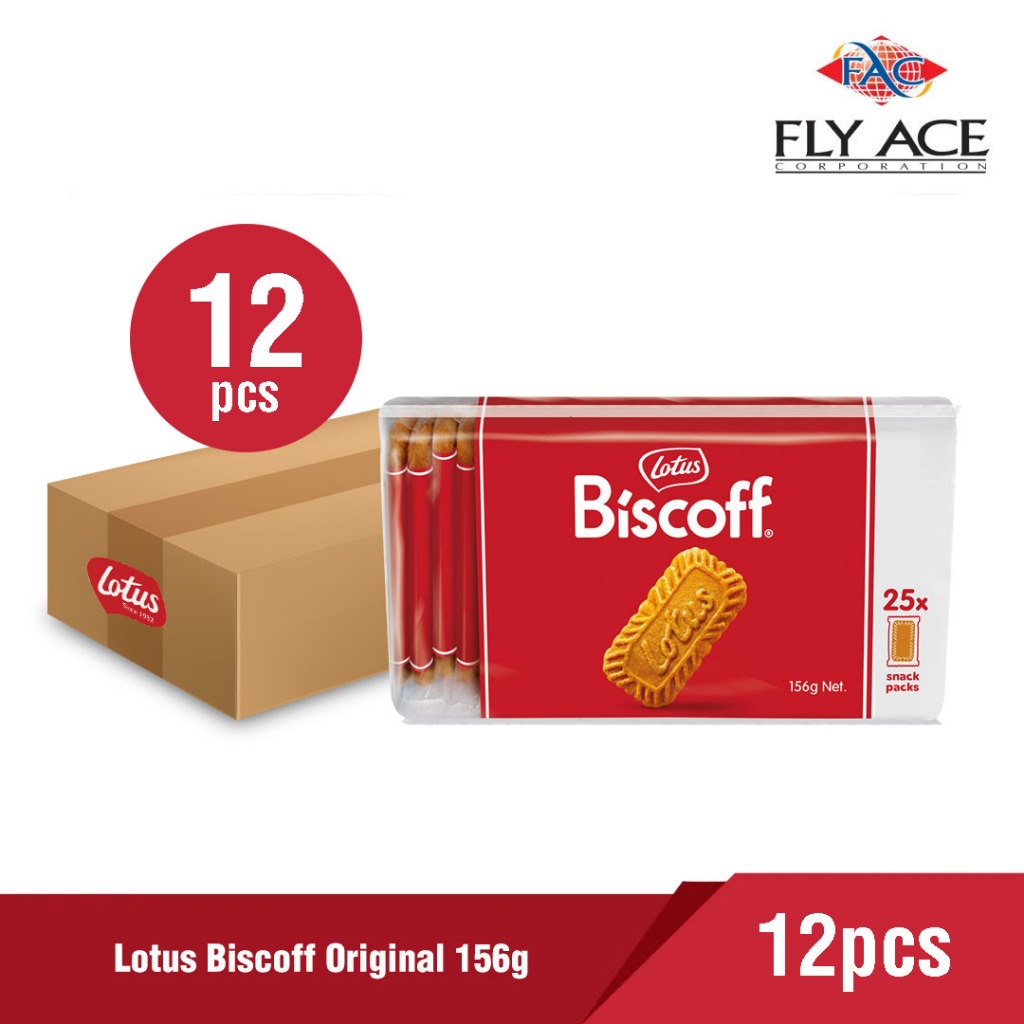 Lotus Biscoff Original Biscuits 156g x 12 | Shopee Philippines