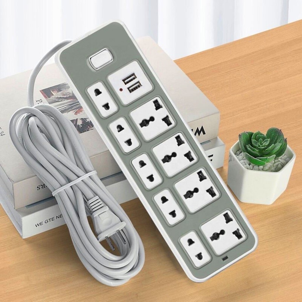 KJZK Extension Outlet Socket Plug with Switch Usb Cable Supply Power Board Socket Line Equipment ...