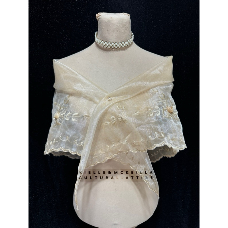 Modern filipiniana Alampay(shawl) (Embroidered and Handpainted ...