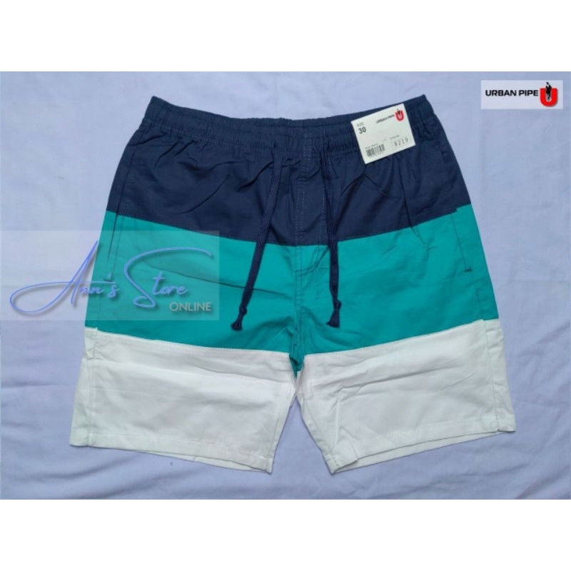 Tri colors Urban pipe shorts for men cotton fabric | Shopee Philippines