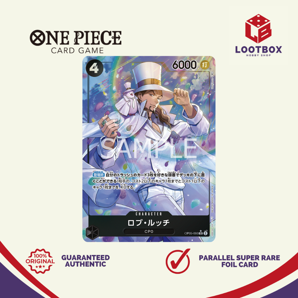 One Piece Card Game: OP05-093 Rob Lucci (Parallel Super Rare) - OP05 Awakening of the New Era ...