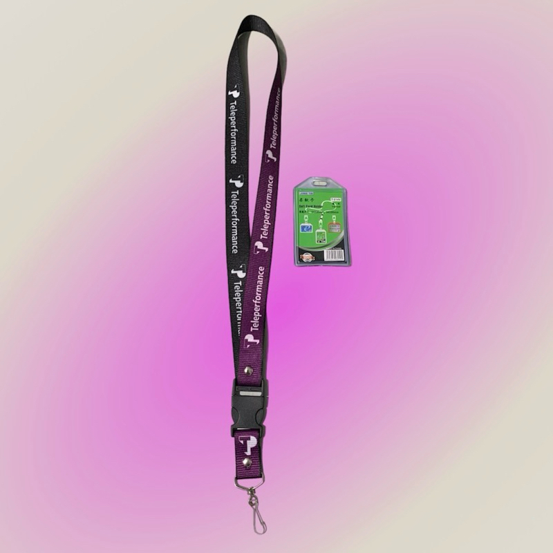 TELEPERFORMANCE ID LACE LANYARD BLACK/VIOLET | Shopee Philippines