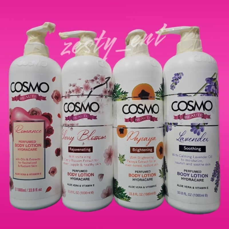 COSMO Perfume Body Lotion Shea Butter & Vitamin E 1000ml | Shopee ...