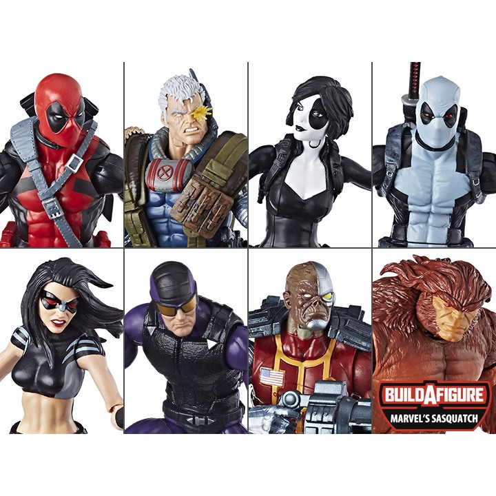 MARVEL LEGENDS SASQUATCH BAF - DEADPOOL WAVE ACTION FIGURES (SINGLES ...