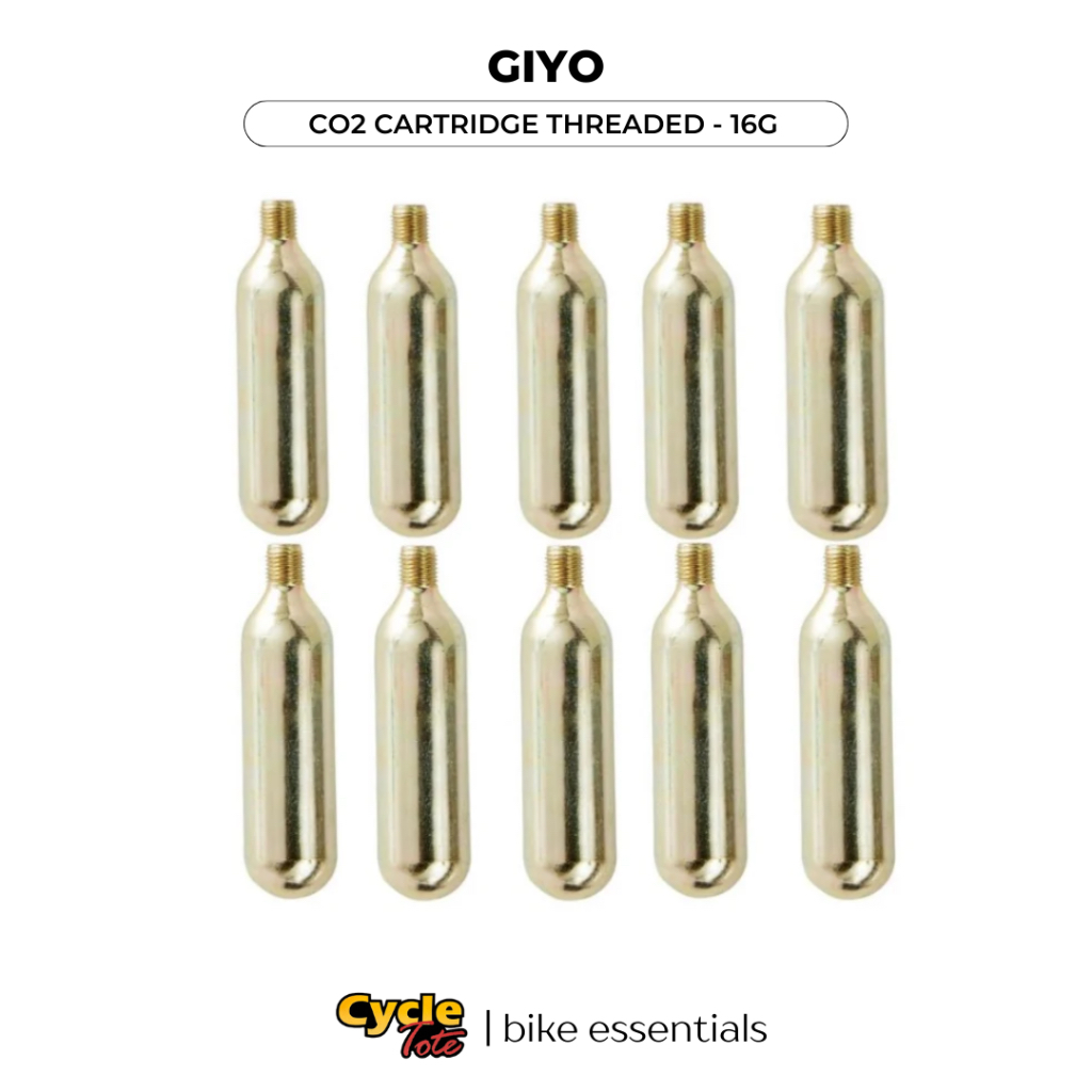 Giyo CO2 Cartridge for bike - 16g Threaded | Shopee Philippines