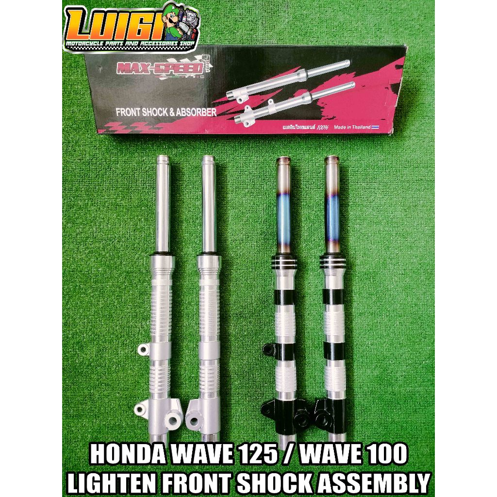 MAX-SPEED HONDA WAVE 125 / WAVE 100 LIGHTEN FRONT SHOCK ABSORBER ...