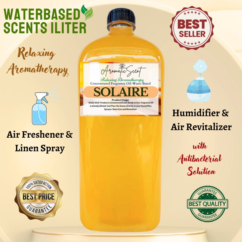 SOLAIRE Water Based Scents for Humidifier, Air Freshener, Linen Spray ...