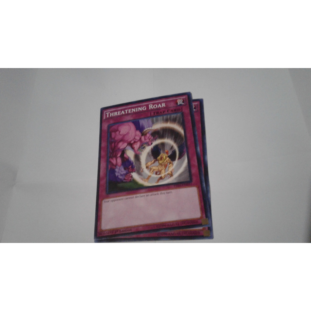 THREATENING ROAR KONAMI YUGIOH CARD 1 ONE PIECE TCG USA ENGLISH VERSION ...