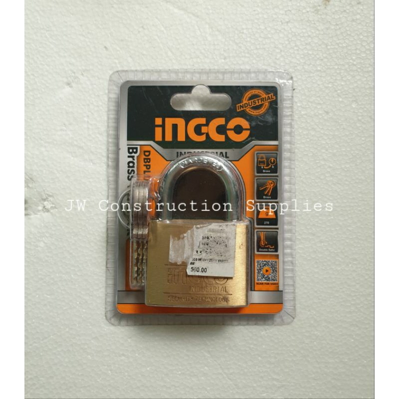 INGCO Heavy Duty Brass Padlock 50mm | Shopee Philippines