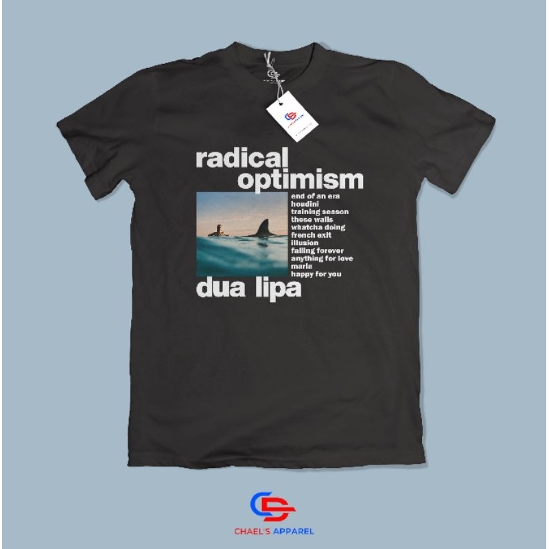 DUA LIPA OPTICAL OPTIMISM GRAPHIC T-SHIRTS (UNISEX) | Shopee Philippines
