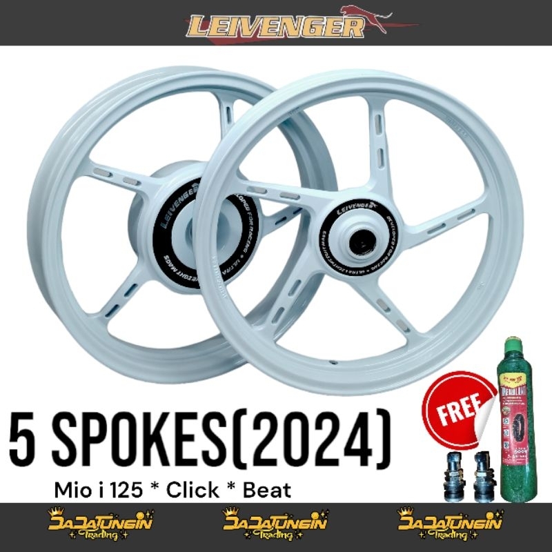 LEIVENGER 5 Spokes(2024) Mags for Mio, Beat and Click Free Pito and ...