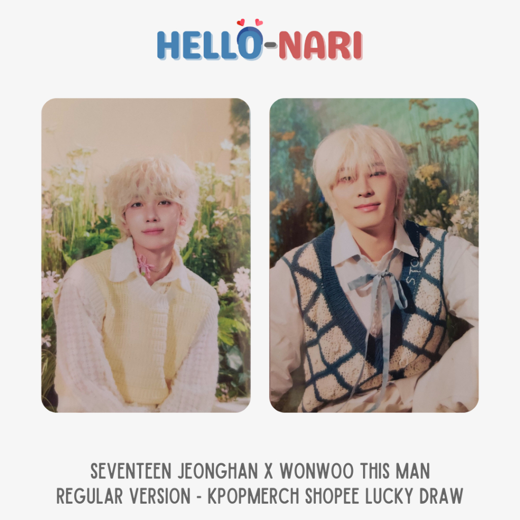 SEVENTEEN JEONGHAN X WONWOO THIS MAN Standard Version - kpopmerch ...