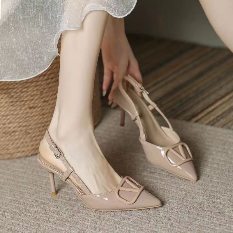 6cm Fashion Korean Pointed Toe Heels Stilettos Sandals for Women with ...