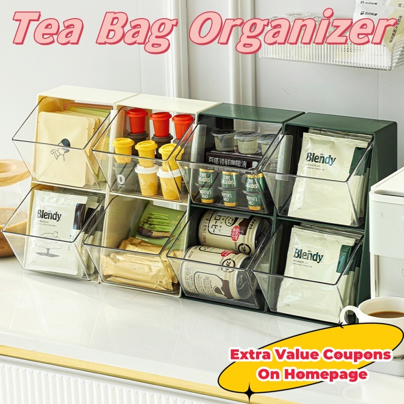 Tea Bag Organizer Desktop Coffee Capsule Organizer Office Desk Tea Bag ...