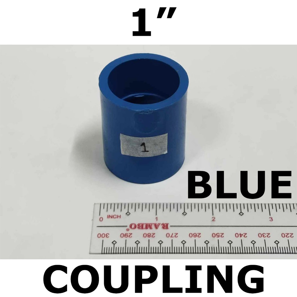PVC COUPLING 1" BLUE FOR CLEAN WATER