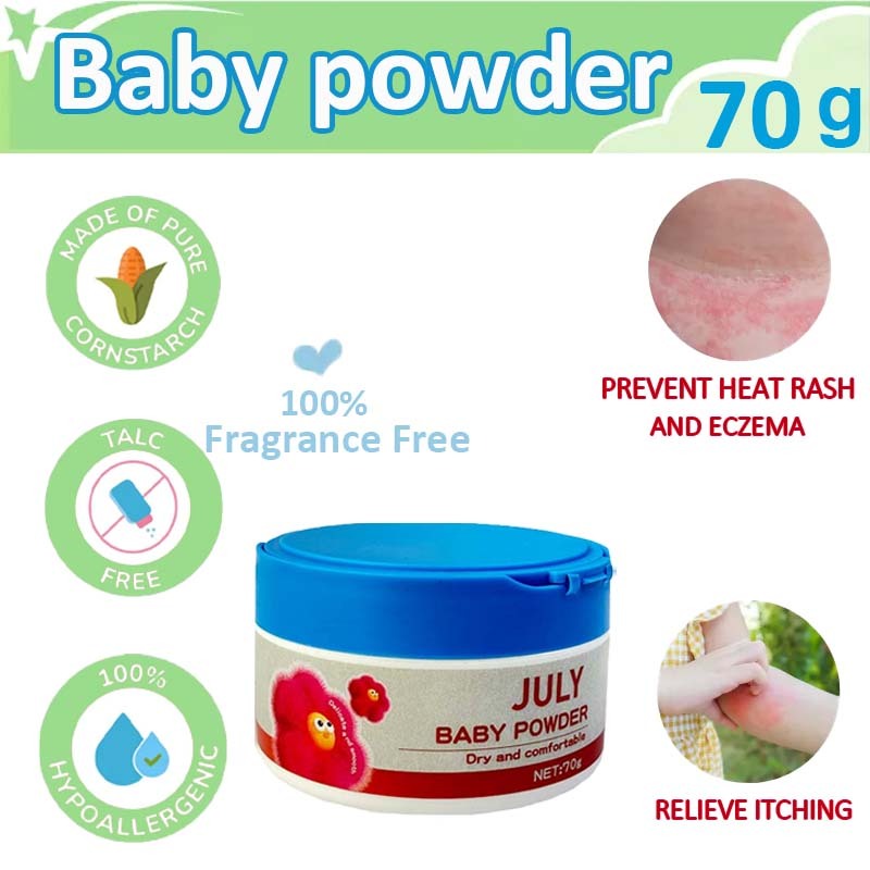 JULY Baby powder Baby Anti Rash Powder Hypo-Allergenic Baby Powder 70g ...