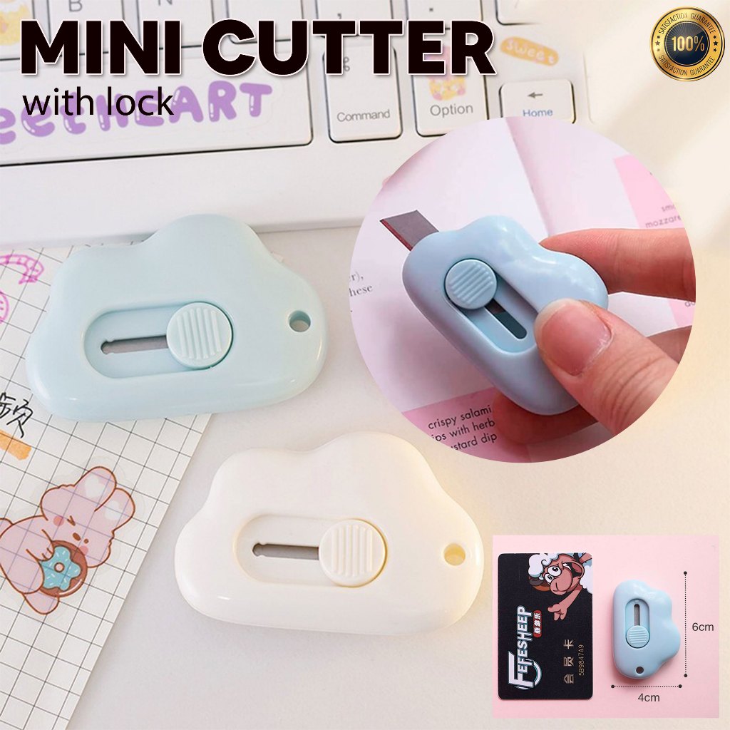 Mini Cutter Knife Cloud Shape Envelope Opener Retractable Candy Color ...
