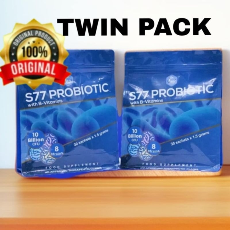 TWIN PACKS AUTHENTIC DR. VITA S77 PROBIOTICS WITH B-VITAMINS (30 ...
