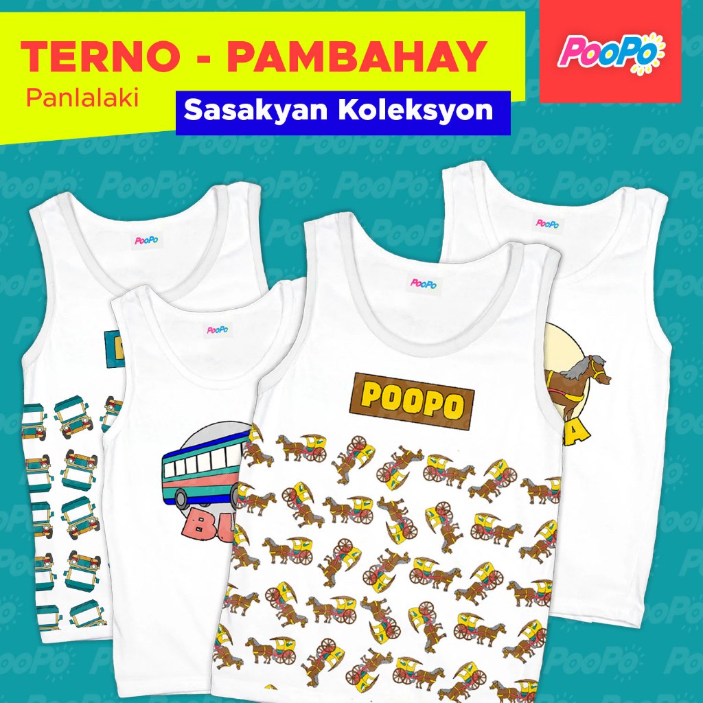 Poopo Sando Pambahay Terno 1-10 yo Kids Boys Panlalaki - Sasakyan Set ...