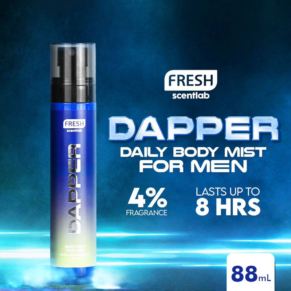 Fresh Scentlab Dapper Body Mist for Men 88 mL | Shopee Philippines
