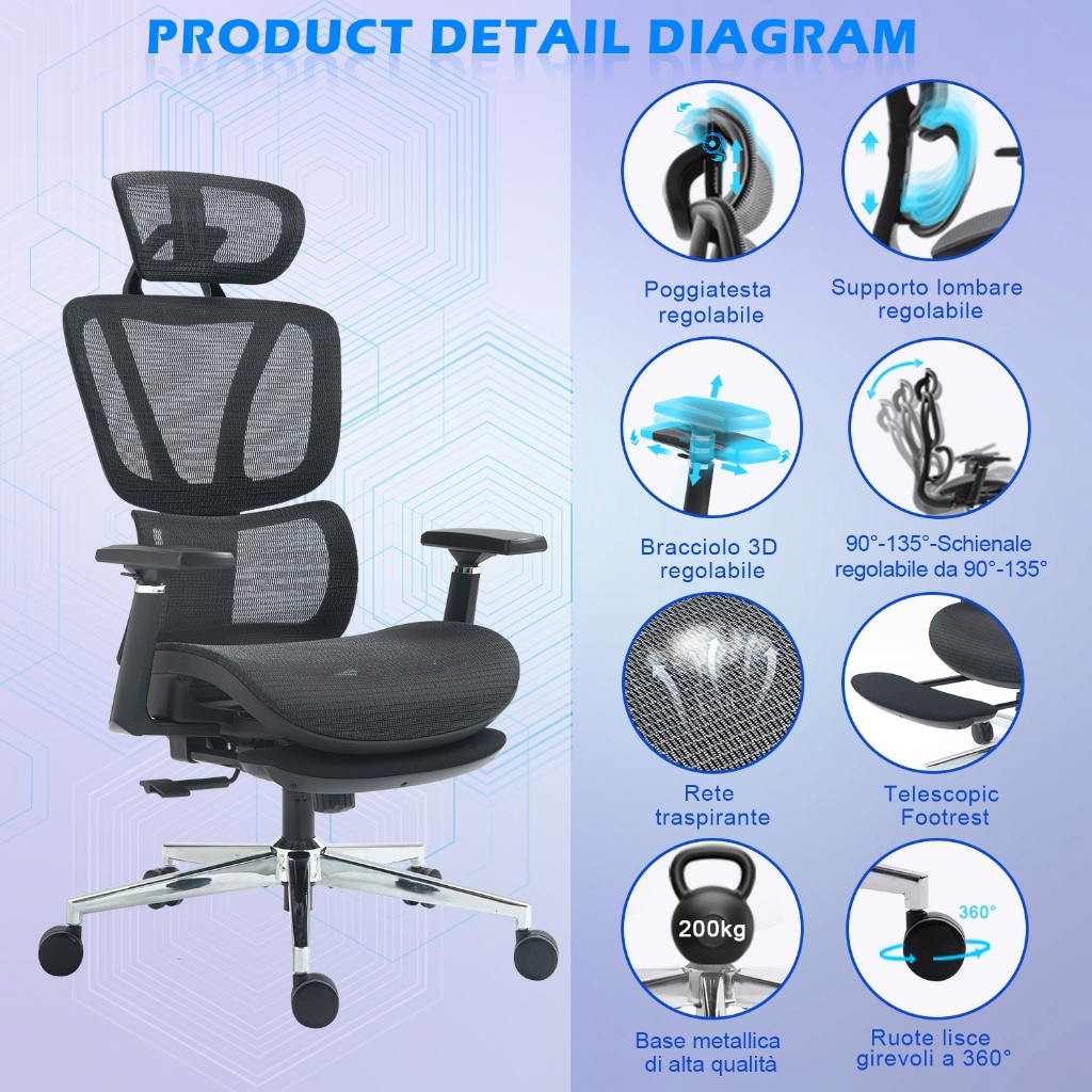 [COD] Office chair Ergonomic Chair Computer Chair Gaming Chair ...