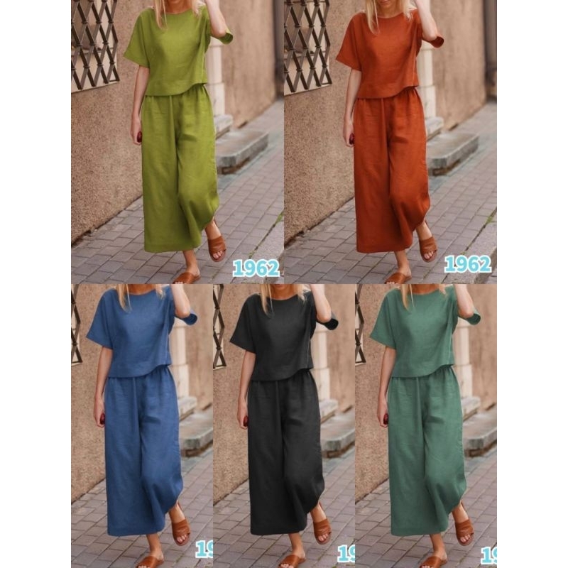 HQT FASHION APPLE SY PLAIN casual Terno sets | Shopee Philippines
