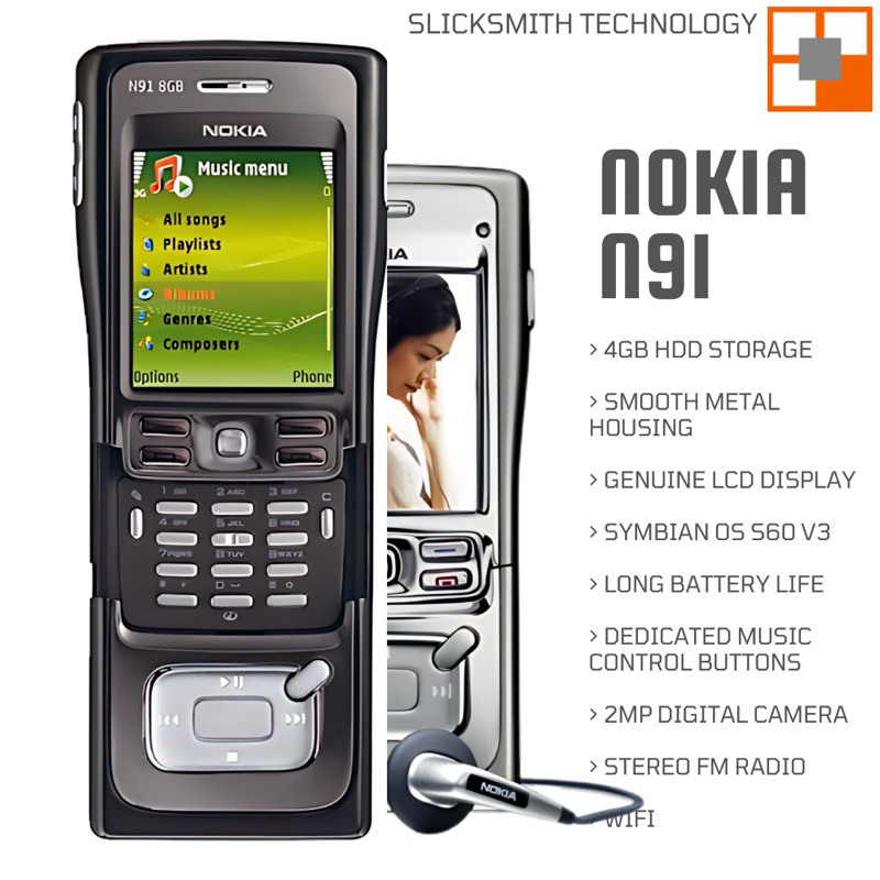 Nokia N91 4GB HDD Complete Set | SlickSmith Technology | Shopee Philippines