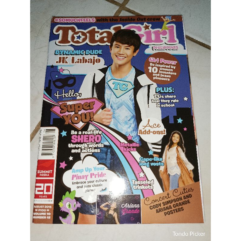 Total Girl Magazine with poster of Ariana Grande | Shopee Philippines