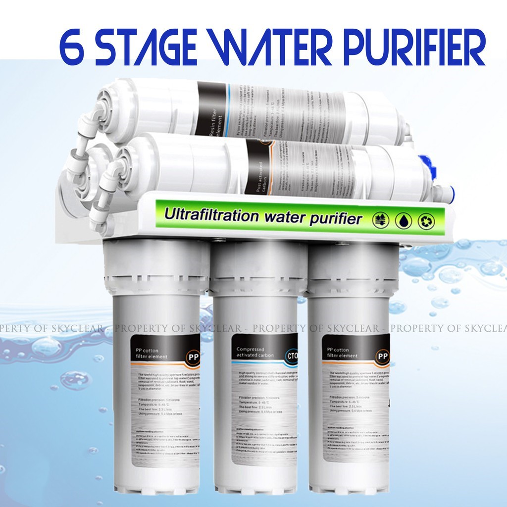 6 stages Ultra filtration Water Purifier Complete Set household water ...