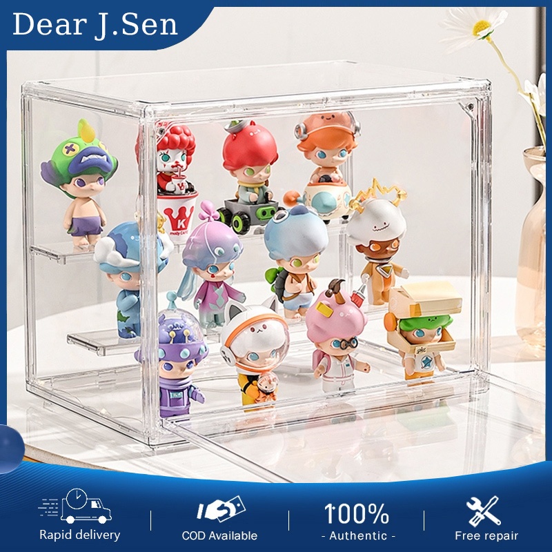 Acrylic Display Case Transparent Boxes Popmart Storage Organizer ...