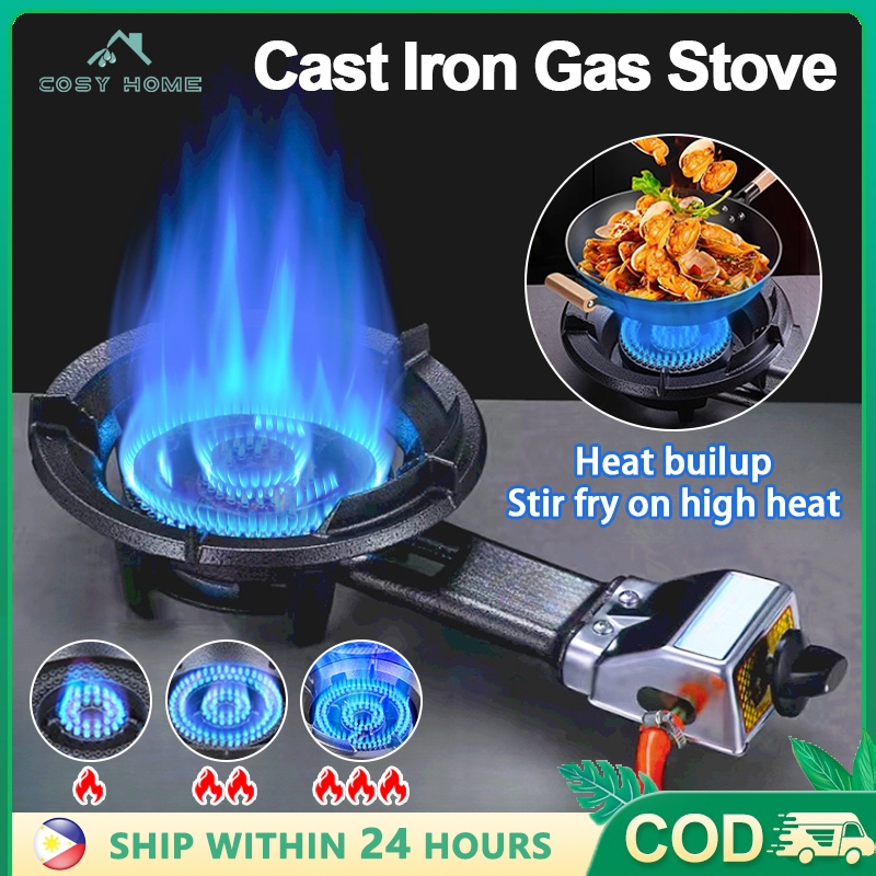 【COD】Heavy Duty Burner Stove Cast Iron Gas Stove Single Burner ...