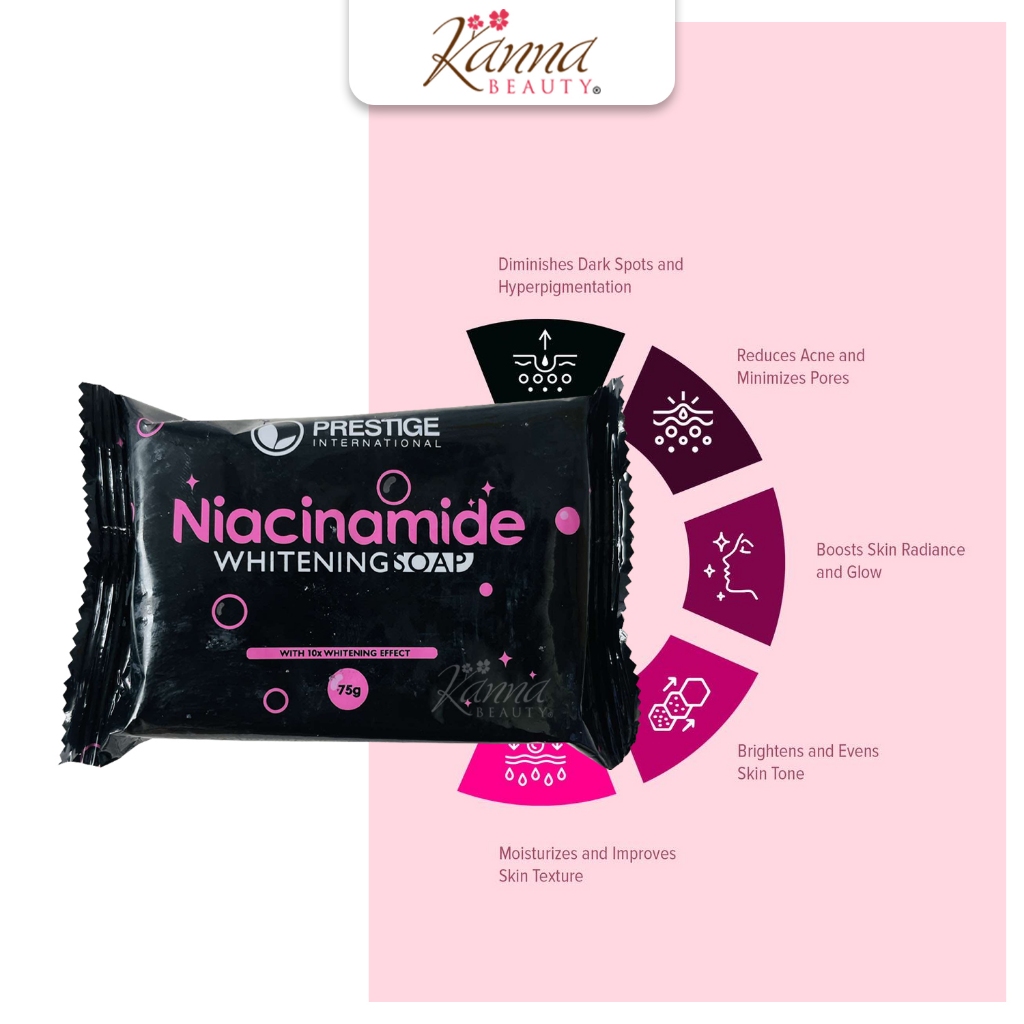 Prestige Niacinamide Whitening Soap 10x Whitening 75g | Shopee Philippines