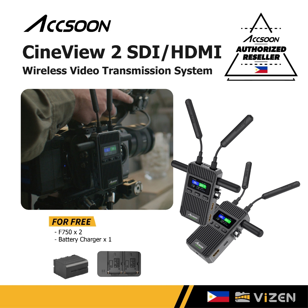 Accsoon CineView 2 SDI/HDMI Wireless Video Transmission System | Shopee ...