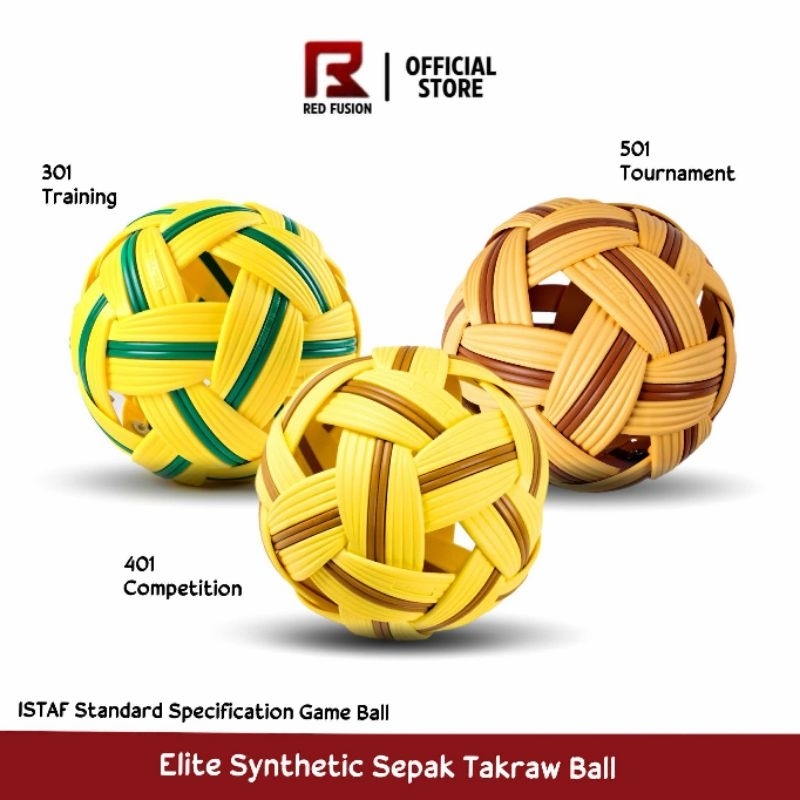 Elite Synthetic Sepak Takraw Ball (Training / Competition / Tournament ...