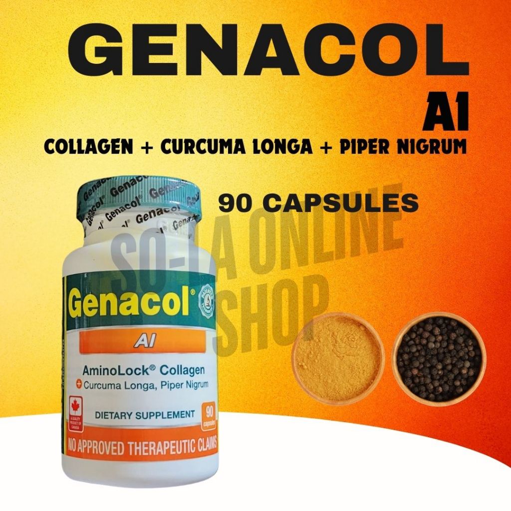 AUTHENTIC GENACOL AI (COLLAGEN + CURCUMIN + BLACK PEPPER EXTRACT) 90 ...