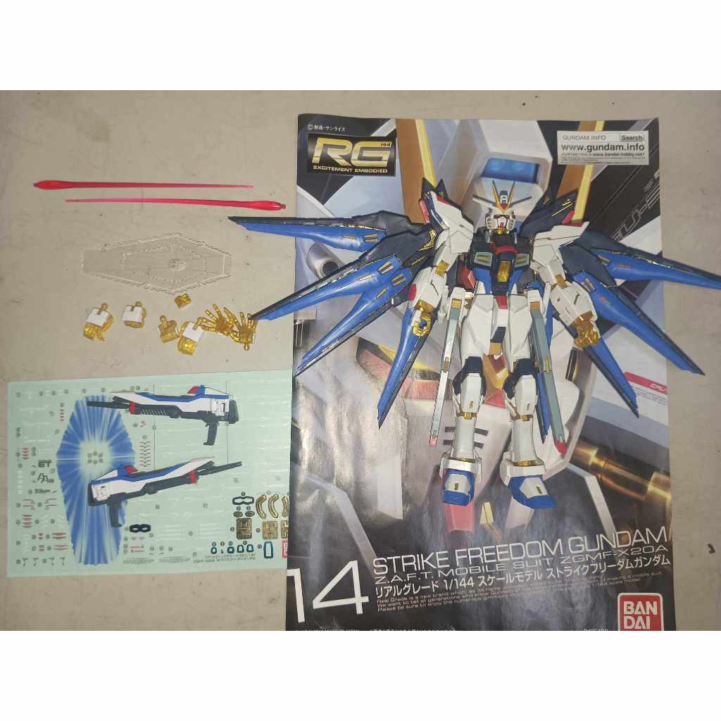 Gundam RG Strike Freedom 1/144 Built | Shopee Philippines
