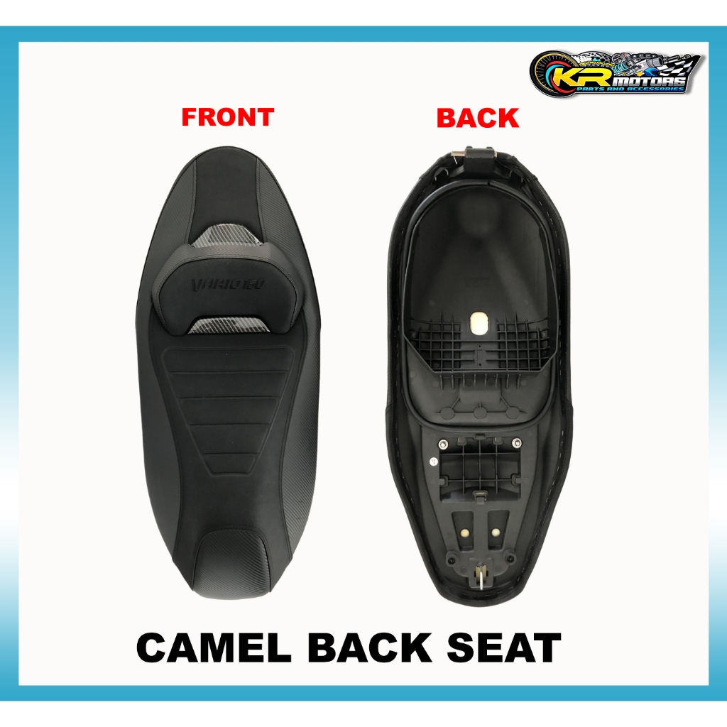 Honda Click 160 Camel Back Seat Suede and Leather / Hydro Dip Carbon ...