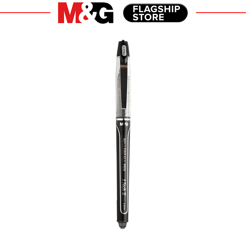 M&G Sign Pen Itech2 Needle Tip 0.5mm Black Liquid Ink Arp50873 (1pc ...