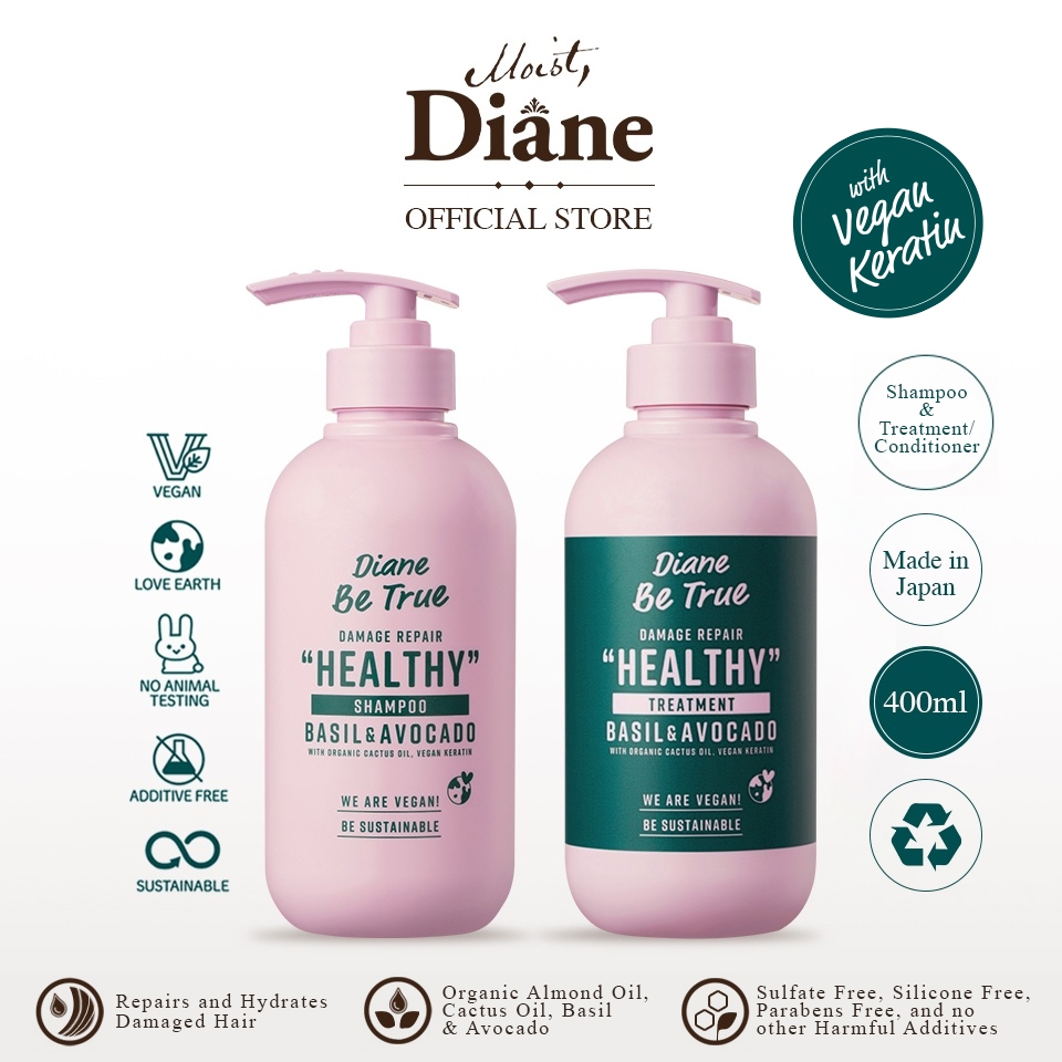 Diane Be True Damage Repair Shampoo and Treatment Set (400 ML each ...