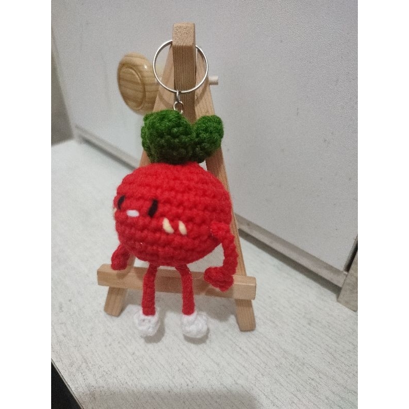 Tomato Crochet Keychain | Minion keychain | LACKIE COLLECTION YARN ...